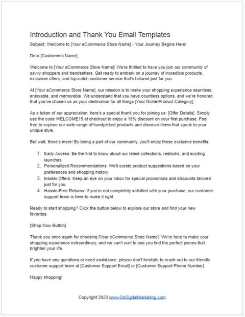 Unique Examples of Effective Welcome Email Templates