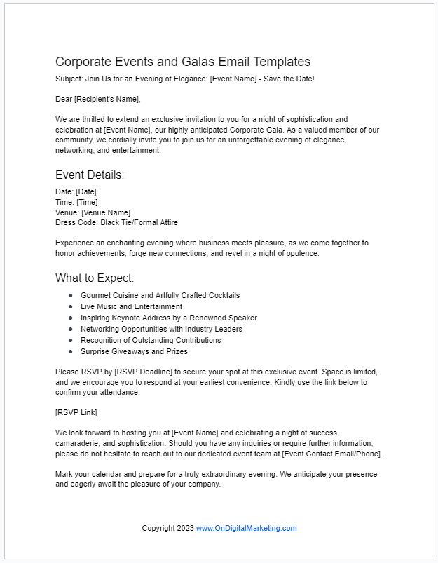 Designing Success: Effective Event Invitation Email Templates