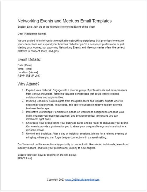 Designing Success: Effective Event Invitation Email Templates