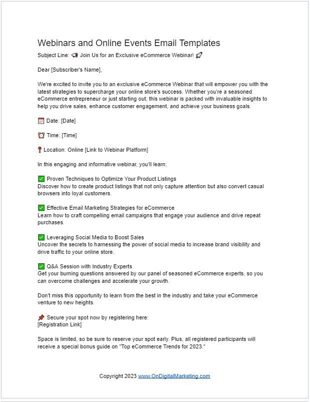 Designing Success: Effective Event Invitation Email Templates